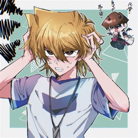 Kaiba Seto And Jonouchi Katsuya Yu Gi Oh And 1 More Drawn By Fk0046