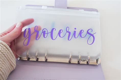 DIY Cash Envelope Wallet With Customized Labels