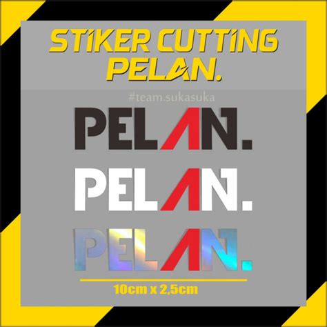 Stiker Pelan Motor Keren Viral Cutting Sticker Variasi Motor Helm