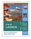 Chureito Pagoda Offers Stunning View Of Mt Fuji From Behind Poster