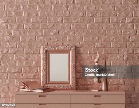 직사각형 포스터 프레임 핑크 흑백 인테리어 룸 액세서리 3d 렌더링 0명에 대한 스톡 사진 및 기타 이미지 0명 가정 생활 가정의 방 Istock