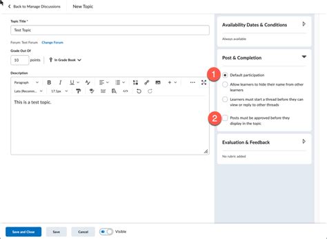 Brightspace Discussions Uvm Knowledge Base