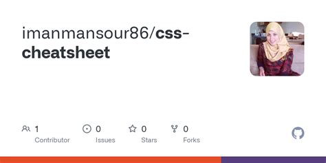 GitHub Imanmansour Css Cheatsheet