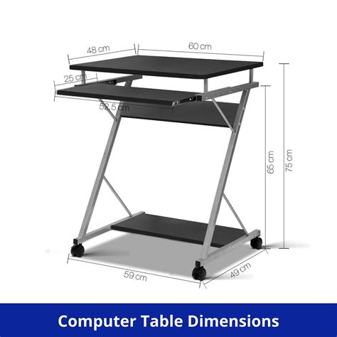 Desktop Computer Table Dimensions Image 8 Easyshopperoz