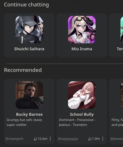 Does Anyone Else Get Really Stupid Recommendations R Characterai