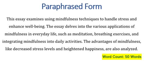 Ways To Use Paraphrasing While Writing Essays My Study Town