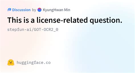 Stepfun Ai GOT OCR2 0 This Is A License Related Question