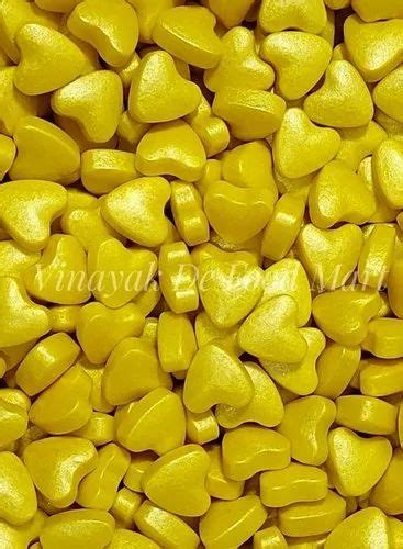 R9 Yellow Hearts Sprinkles केक की सजावट के स्प्रिंकल Vinayak De Food