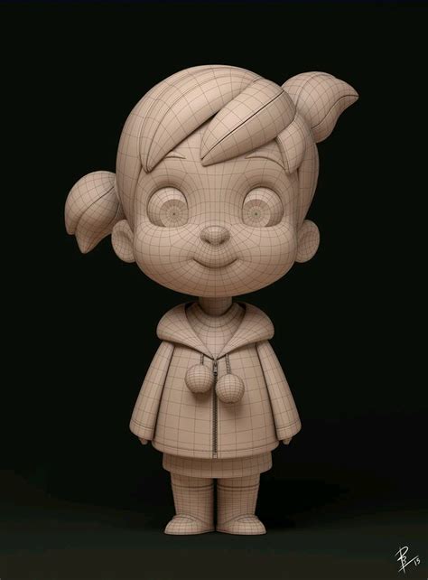 3d Character Wireframe