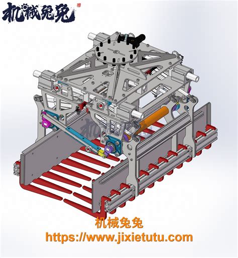 80套机械爪图纸solidworks三维3d模型 机械手抓取 双夹爪机构图 机械兔兔