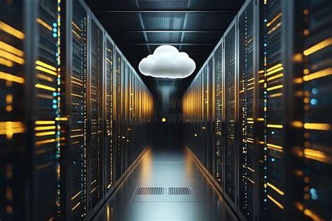 数据中心ai数字艺术 云计算 科技3d渲染科技风未来感数据中心走廊服务器机柜云计算插画 Ai图片免费下载png格式4032像素编号72123246 千图网