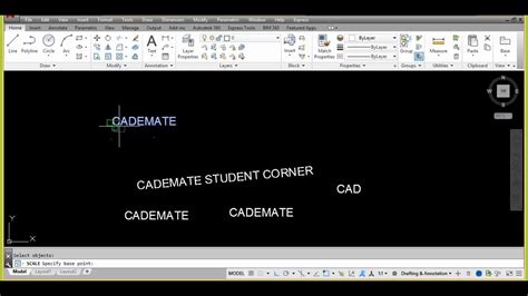 how to write text in autocad text command single line text