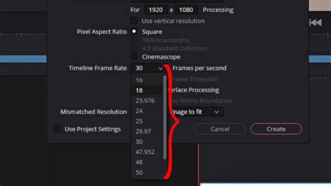Change Project Frame Rate In Davinci Resolve Timeline