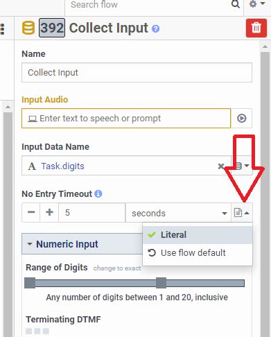 Set Min Max Digits And Timeouts Using Variable In Collect Input