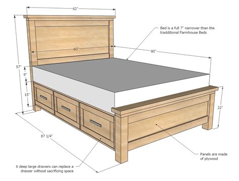 Diy Queen Platform Bed With Storage Plans At Jean Dowd Blog