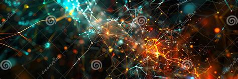 an abstract image depicting a neural network with nodes and connections