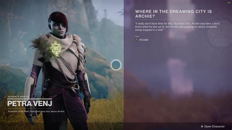 Finding Archie In The Dreaming City Destiny 2 Into The Light Eip