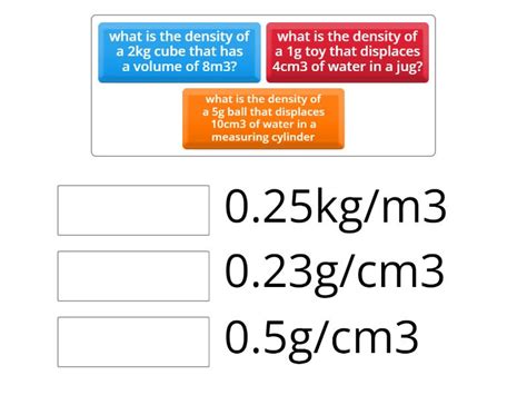 Calculating Density Match Up
