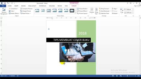 Cara Membuat Cover Buku Di Word