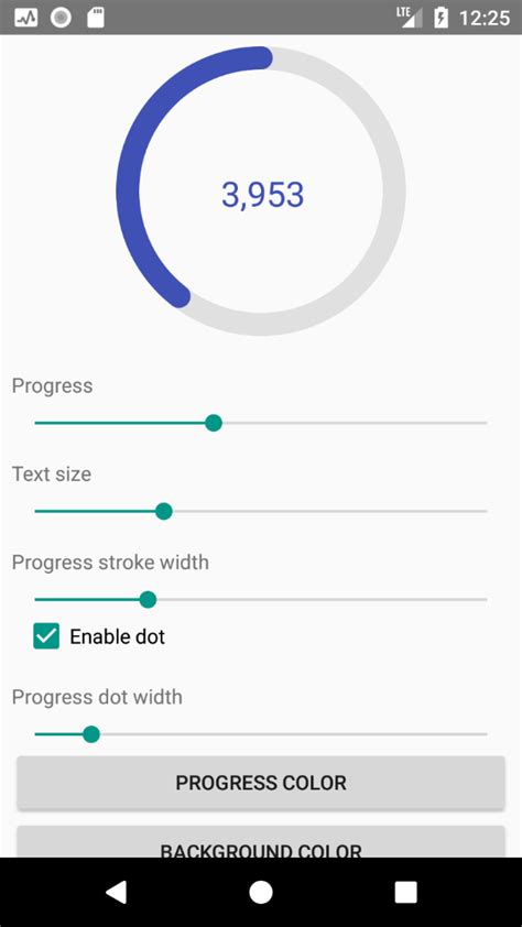 Simple But Customizable View For Displaying Progress