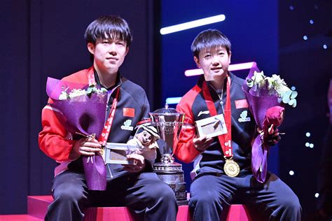 世界卓球2025ドーハ 混合ダブルス決勝 王楚欽／孫穎莎が三連覇！吉村／大藤は銀メダル｜卓球レポート