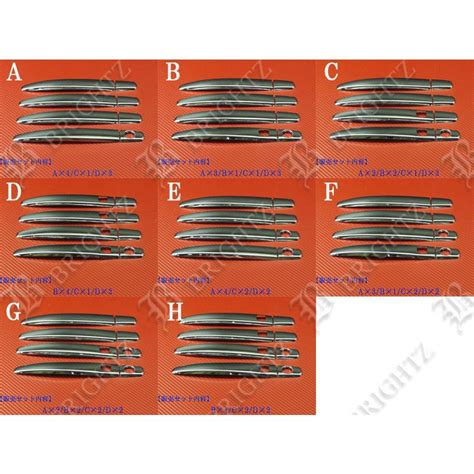 Brightz レガシィb4 Bm9 Bmm Bmg メッキドアハンドルカバー ノブ ハーフタイプ Wish−nobu−hs 127000