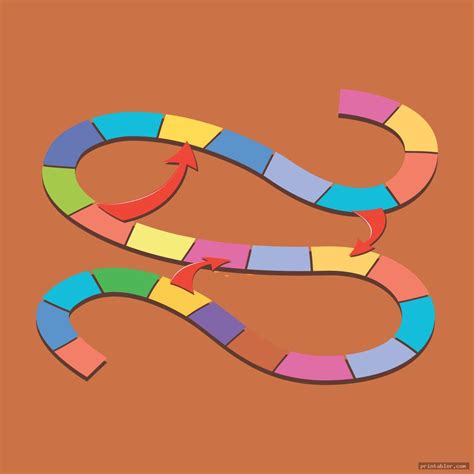 Path Game Board Templates Printable