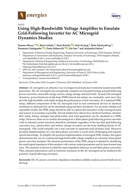 pdf using high bandwidth voltage amplifier to emulate grid following