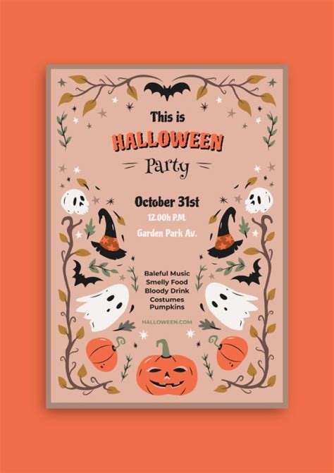 Modifica este diseño de Panfleto de Fiesta de Noche de Halloween