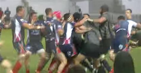 Royal Navy Vs French Navy Rugby Match Descends Into Mass Brawl In Game