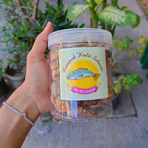 Jual Crispy Salmon Skin Keripik Kulit Ikan Salmon BBQ Cemilan Enak