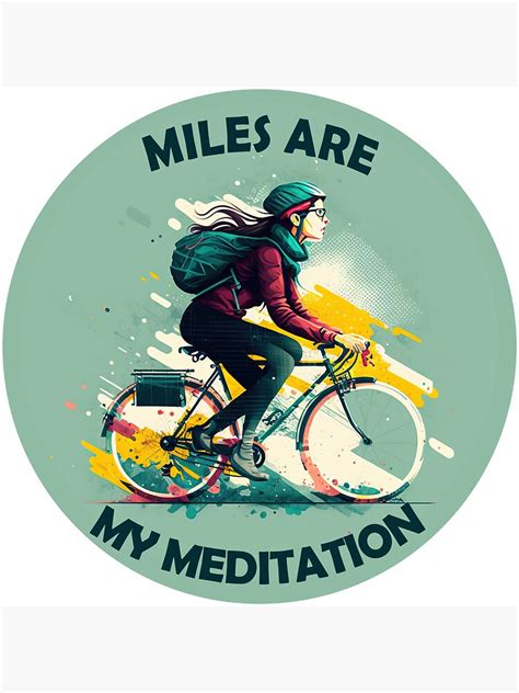 Sticker For Sale Avec Lœuvre « Les Miles Sont Ma Fille Géniale De Méditation De Lartiste