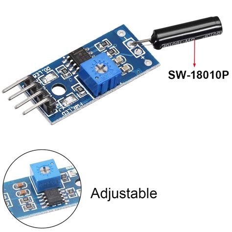 Youmile Pcs High Sensitive Vibration Switch Sensor Module SW P Alarm Sensor Module