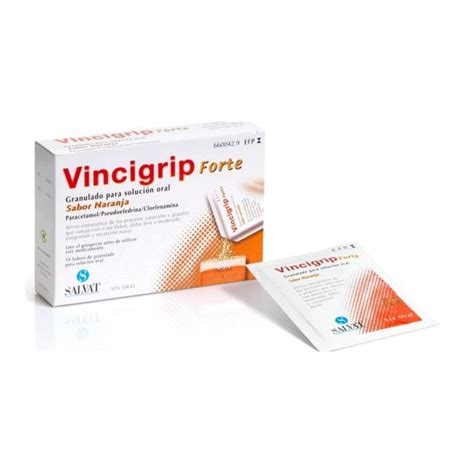Vincigrip Forte Granulado para solución oral sabor naranja