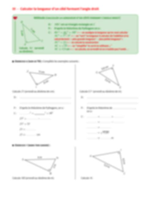 Solution Theoreme De Pythagore D Un Angle Aigu Cours Et Exercices Fr