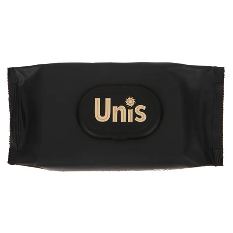 Влажные салфетки UNIS Black антибактериальные, с клапаном, 48 шт ...