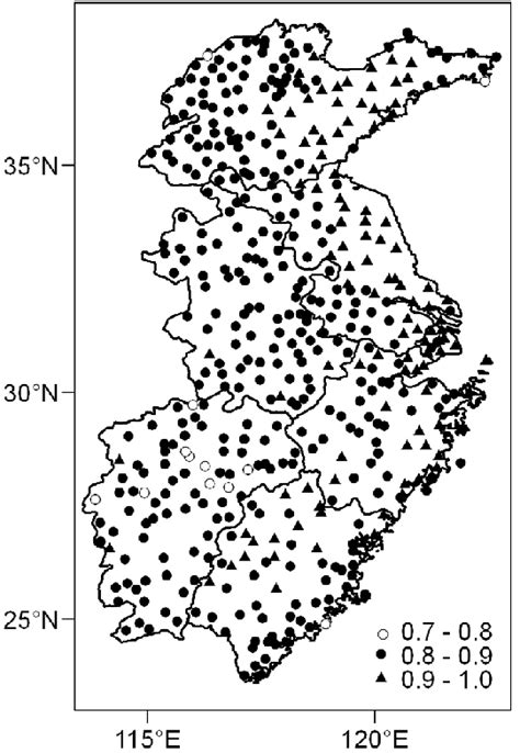 Correlation Coefficients Between The Surface Air Temperature For