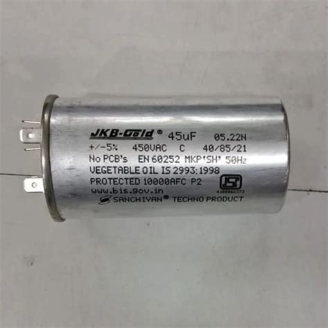Jkb Gold 45uf Ac Capacitor For Air Conditioner At ₹ 210piece In Kolkata