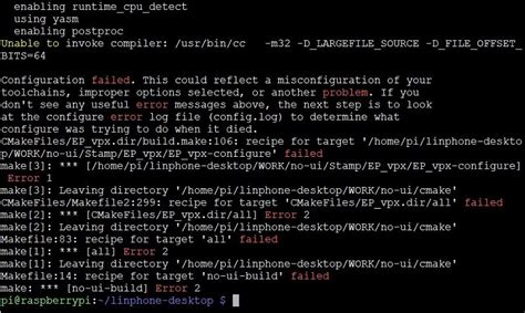 Build Fail Linphone Desktop On Raspberry Pi Zero W · Issue 219