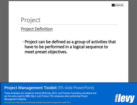 Project Management Toolkit PPT Slide Deck