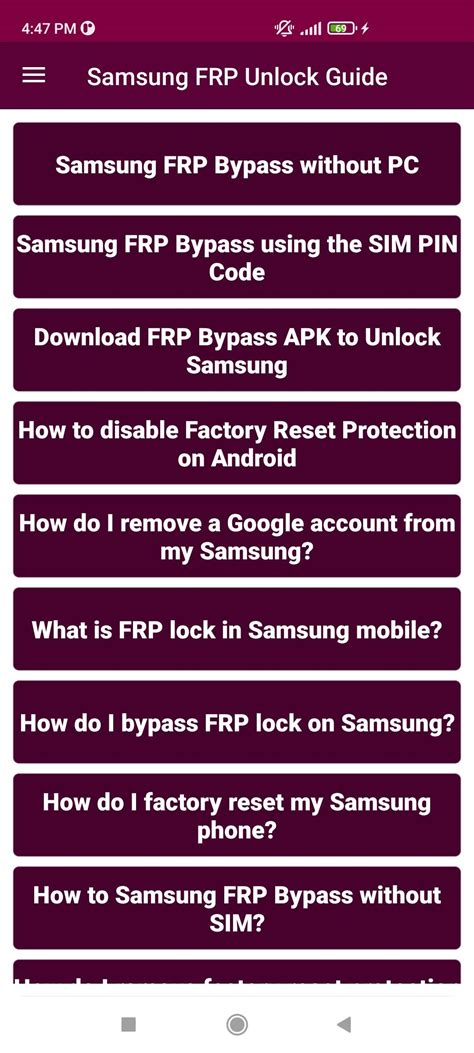 Samsung Frp Unlock Guide Apk For Android Download