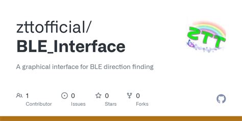 Github Zttofficialbleinterface A Graphical Interface For Ble Direction Finding