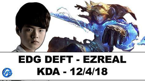 EDG Deft Ezreal Vs Caitlyn Kr SoloQ YouTube