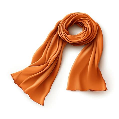 Premium Vector Orange Color Scarf Gradient Vector White Background Isola