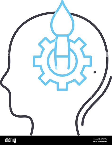 Creative Efficiency Line Icon Outline Symbol Vector Illustration Concept Sign Stock Vector