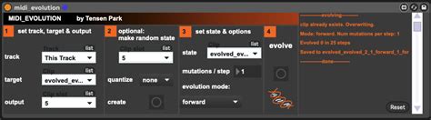 Midievolution Automatically Morph Between Two Midi Clips Max For