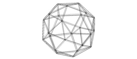 Wireframe Snub Cube D Printing Model Threeding