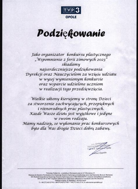 KONKURS PLASTYCZNY WSPOMNIENIA Z FERII ZIMOWYCH