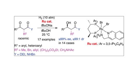 Asymmetric Hydrogenation Of α Alkyl Substituted β Keto Esters And Amides Through Dynamic Kinetic