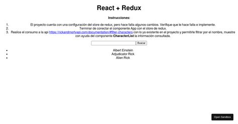 Prueba Frontend Lizit Codesandbox